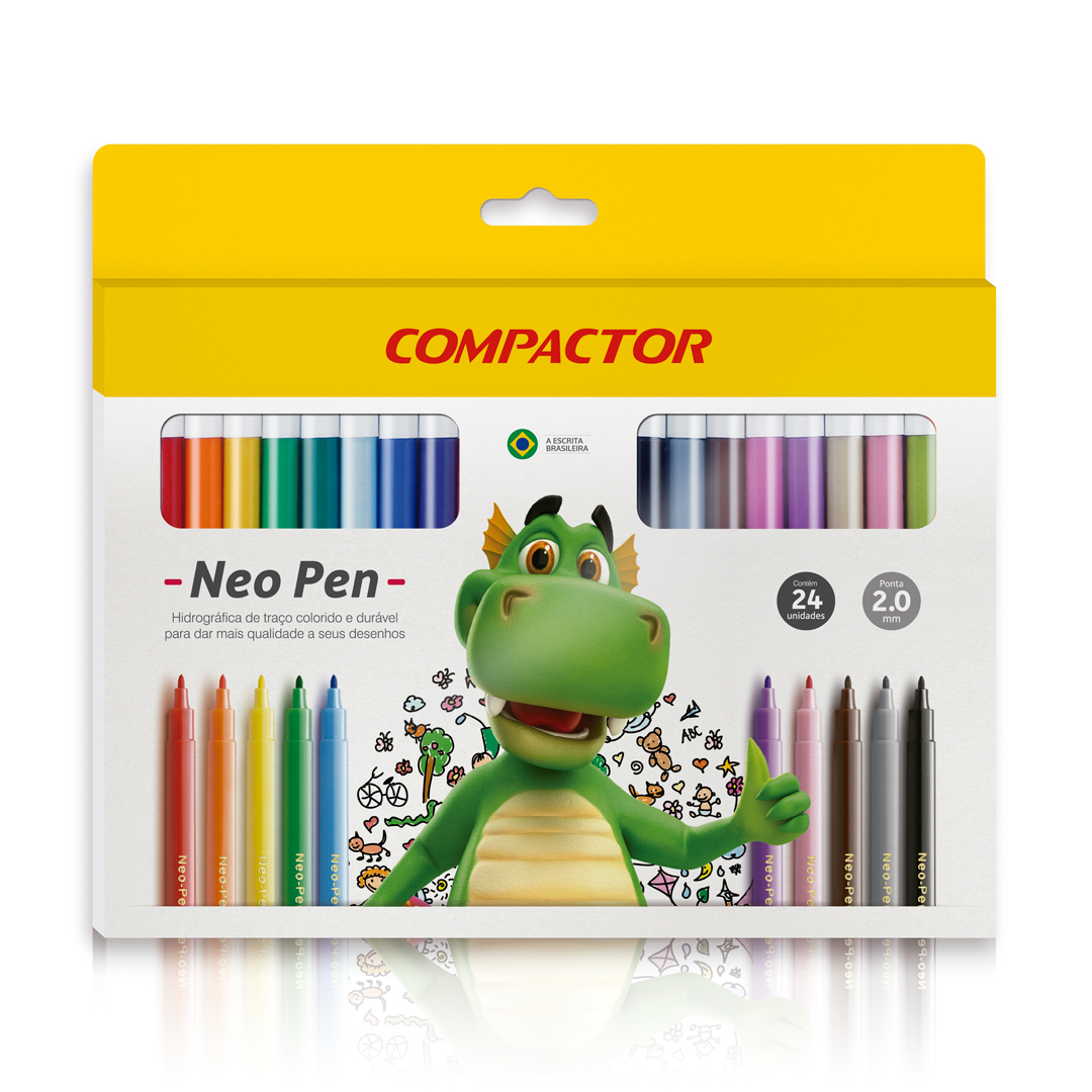 Neo-Pen Gigante 24 Cores - Compactor Store